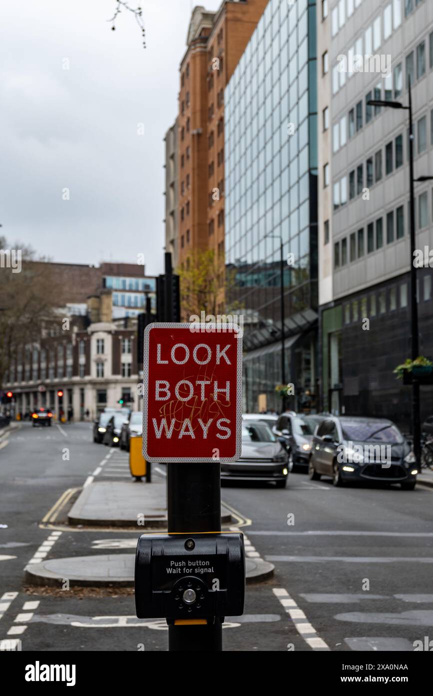 Transportation in London city, roads, road signes, street signes ...