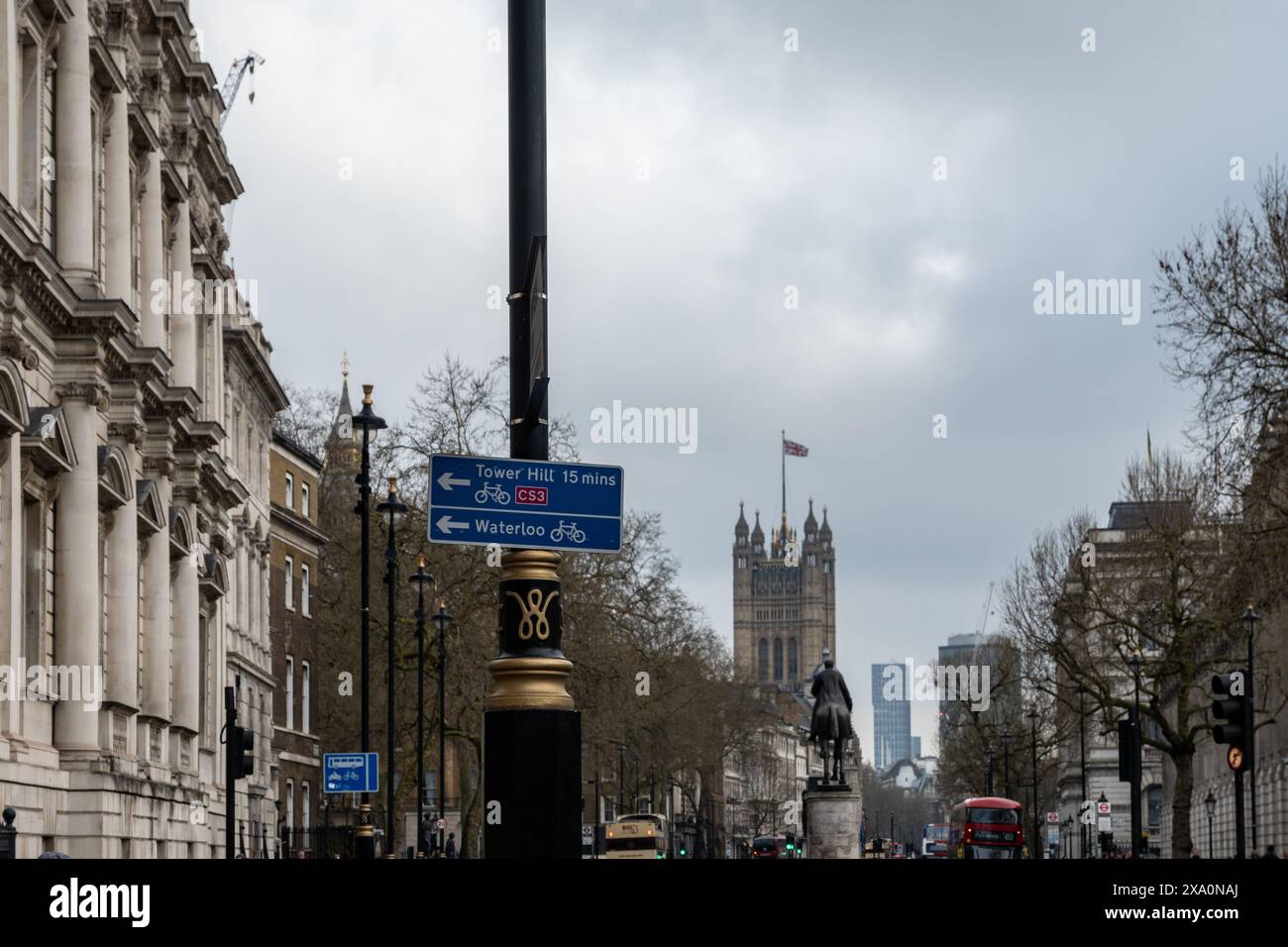Transportation in London city, roads, road signes, street signes ...