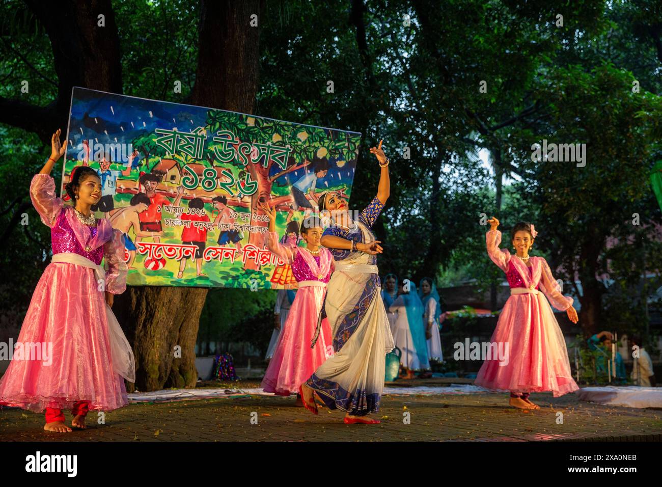 Dancers perform at ‘Barsha Utsab 1426’, a Bengali festival to welcoming ...