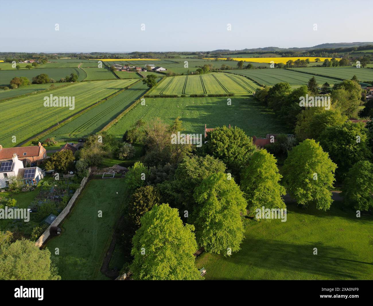 Yorkshire farmland aerial hi-res stock photography and images - Alamy