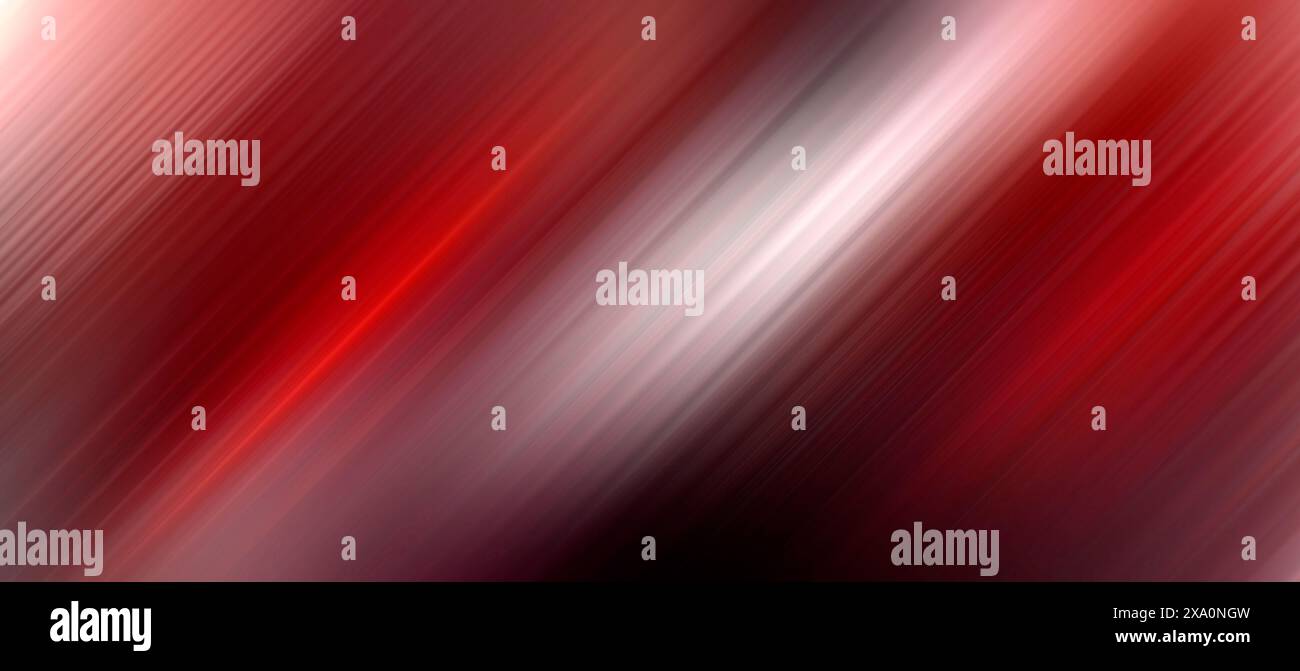 An abstract red and white blurred background with diagonal speed lines ...
