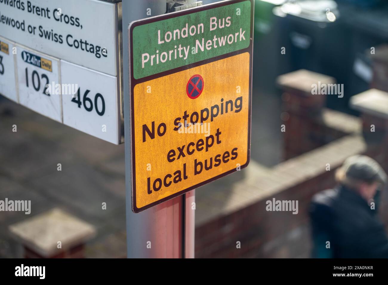 Transportation in London city, roads, road signes, street signes ...