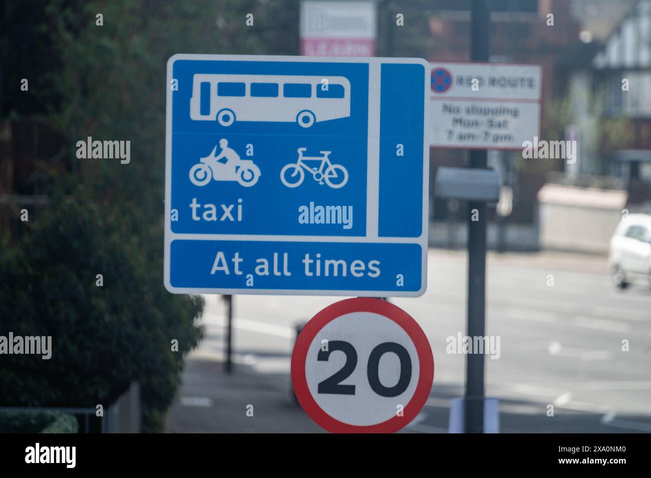 Transportation in London city, roads, road signes, street signes ...