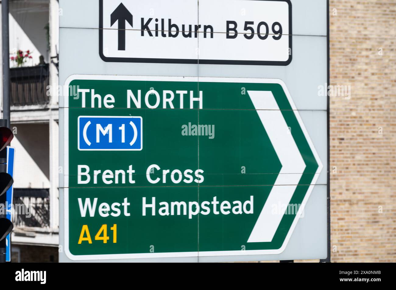 Transportation in London city, roads, road signes, street signes ...