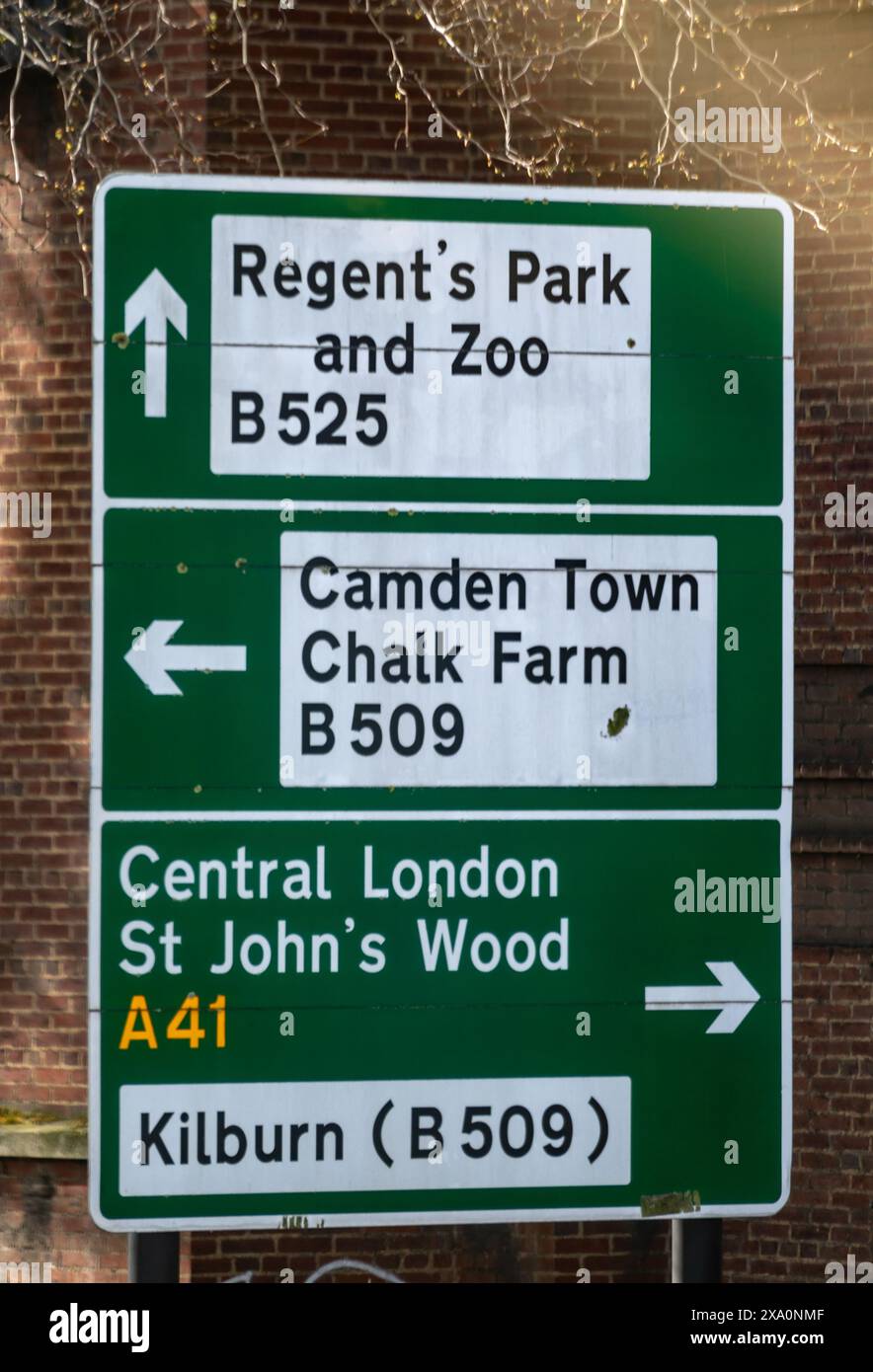 Transportation in London city, roads, road signes, street signes ...
