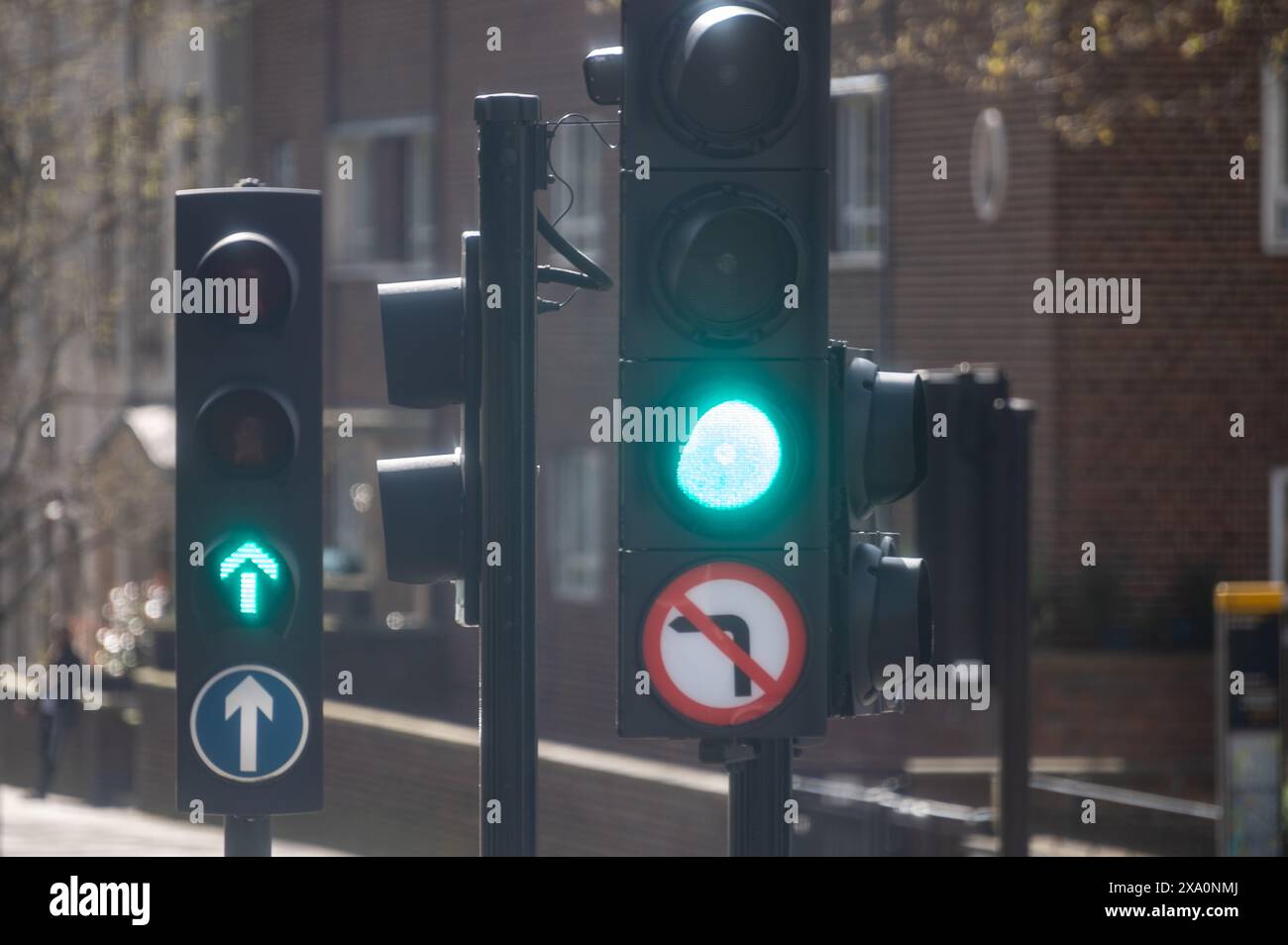 Transportation in London city, roads, road signes, street signes ...