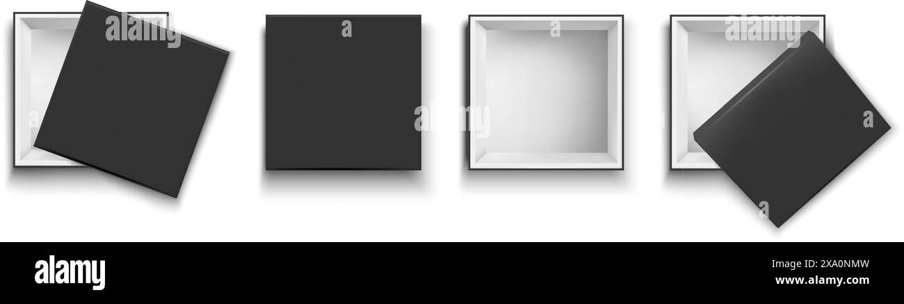 Realistic black box top view Stock Vector Image & Art - Alamy
