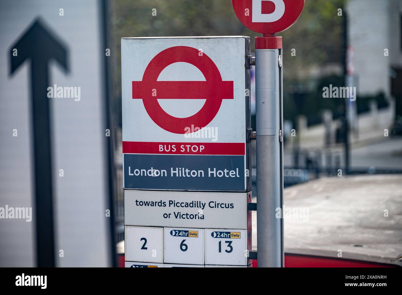 Transportation in London city, roads, road signes, street signes ...