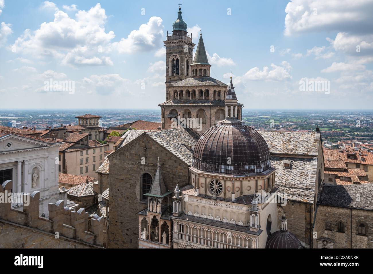 View of Santa Maria Maggiore Basilica, Bergamo's most striking church ...
