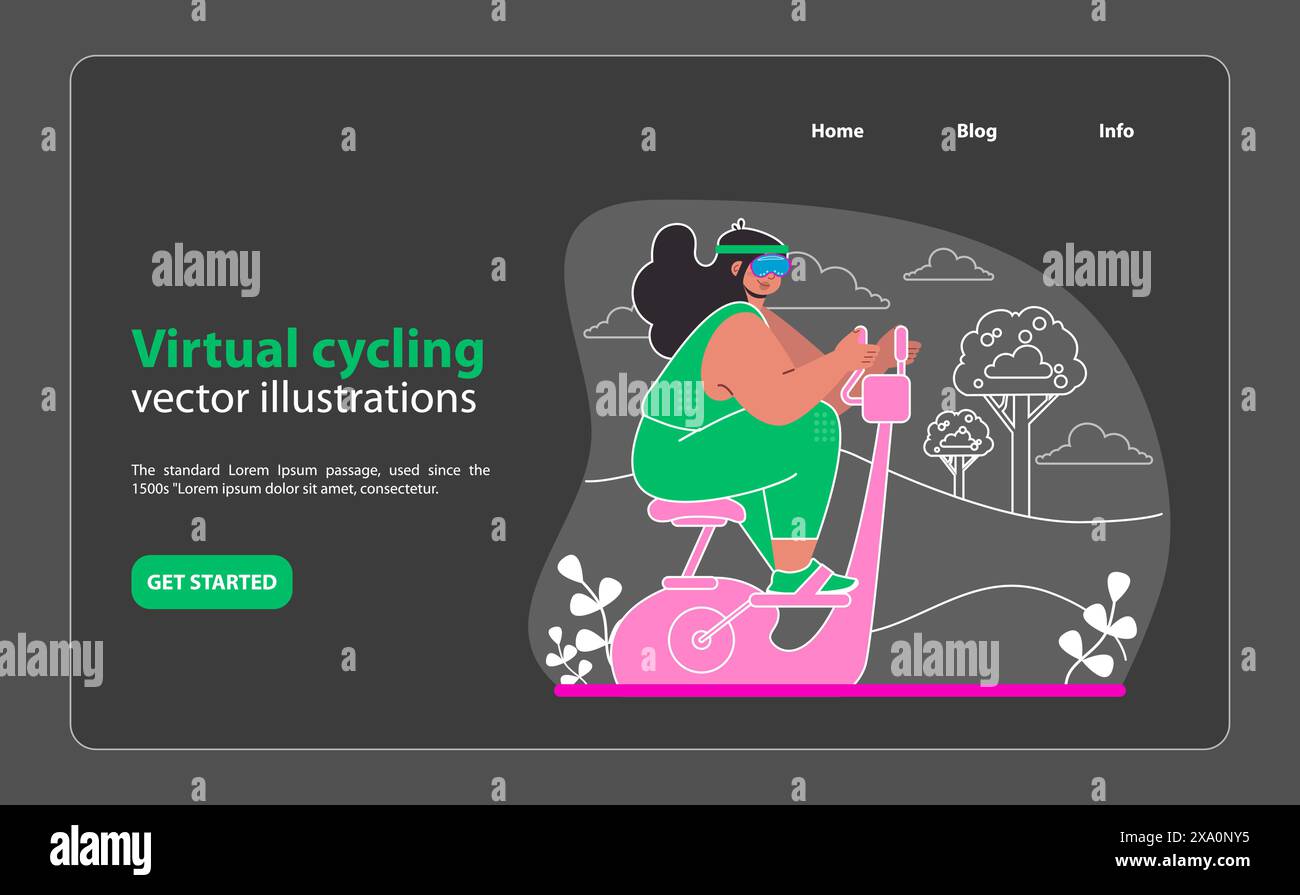 Virtual cycling. Pedal through scenic landscapes with VR biking. Experience outdoor trails from ...