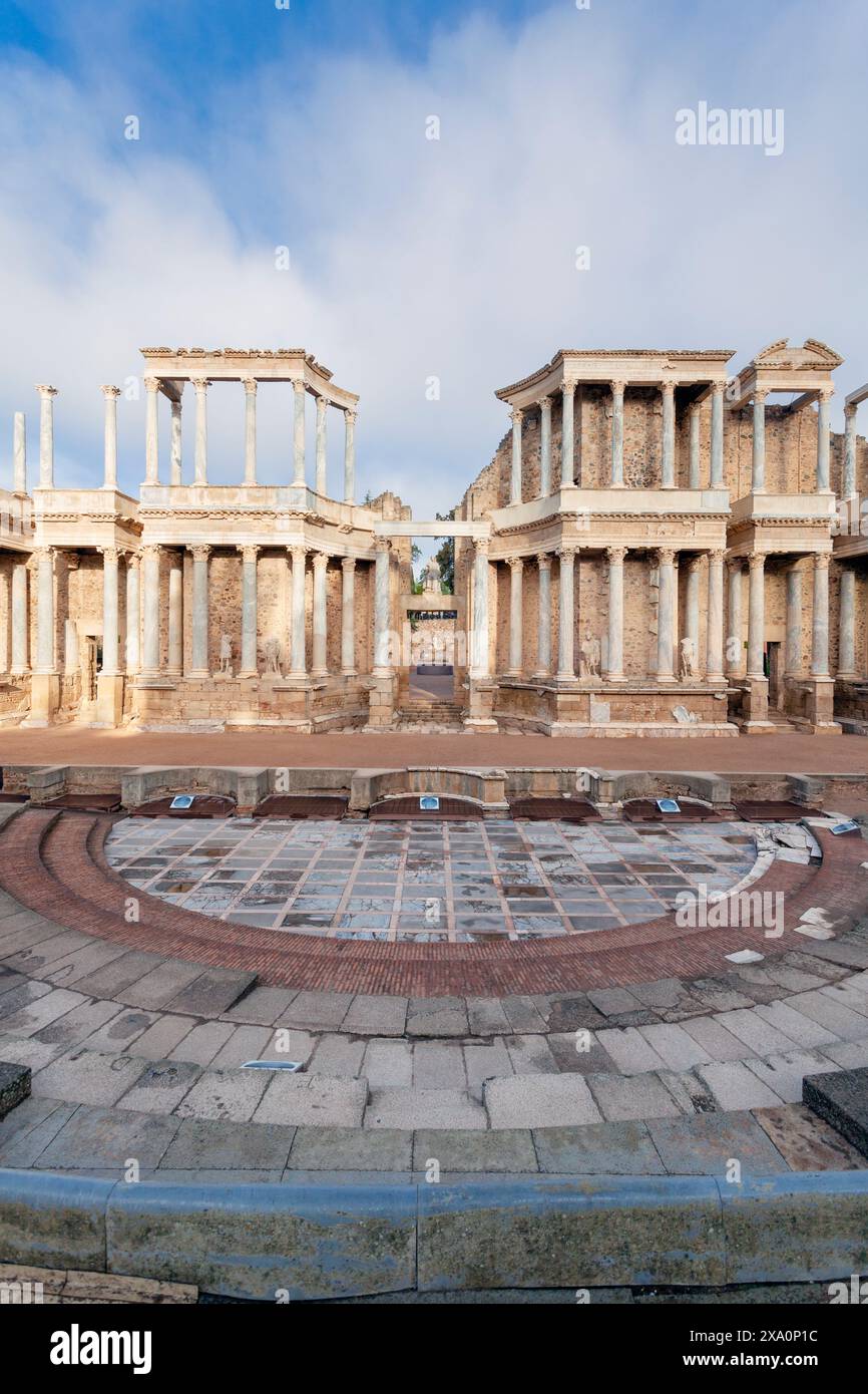 Europe, Spain, Badajoz, Merida, The Ancient Roman Theatre (Teatro ...