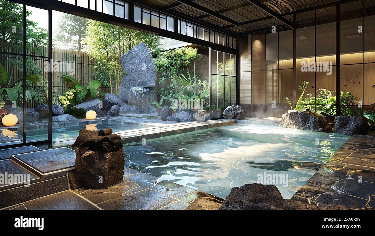 Step into serenity with this exquisite stock photograph capturing the ...