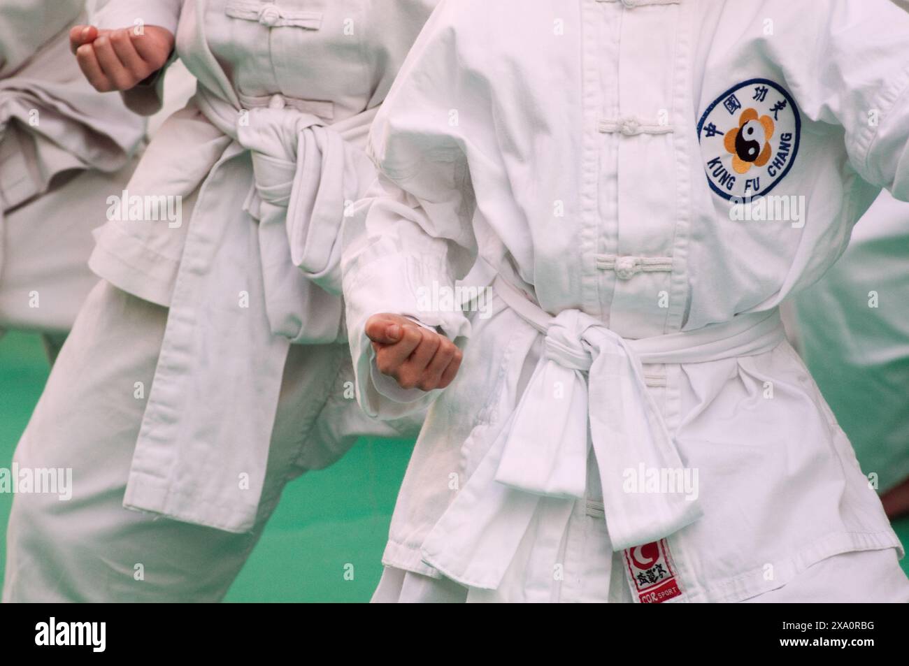 Children at Karate Class Stock Photo - Alamy