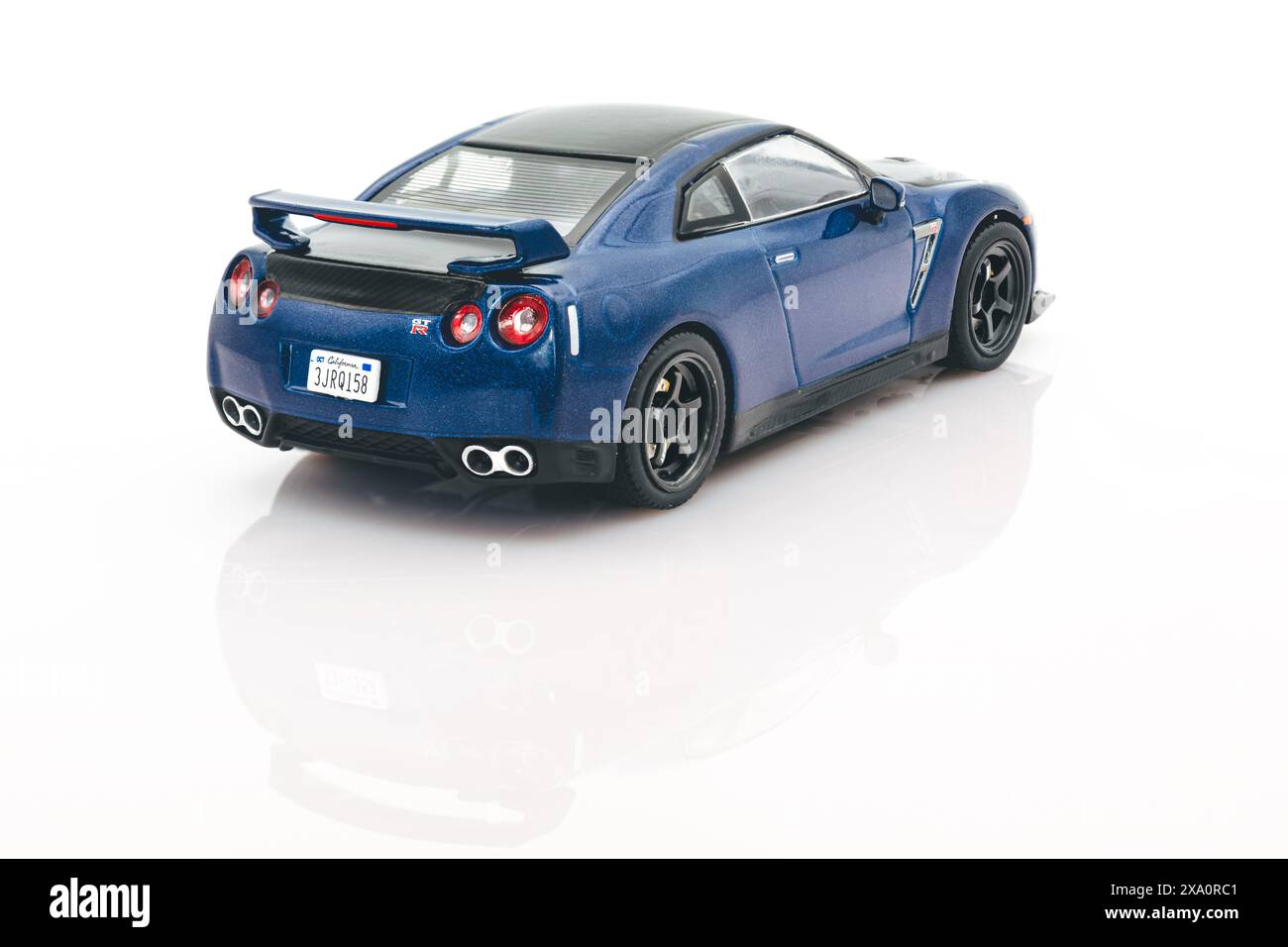 Fast&Furious Nissan GT-R R35 1:43 model car, rear view, white ...
