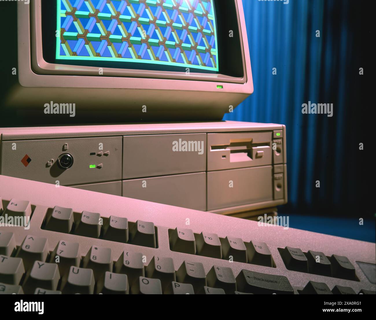 Educational, business,Retro computers, monitors Stock Photo - Alamy