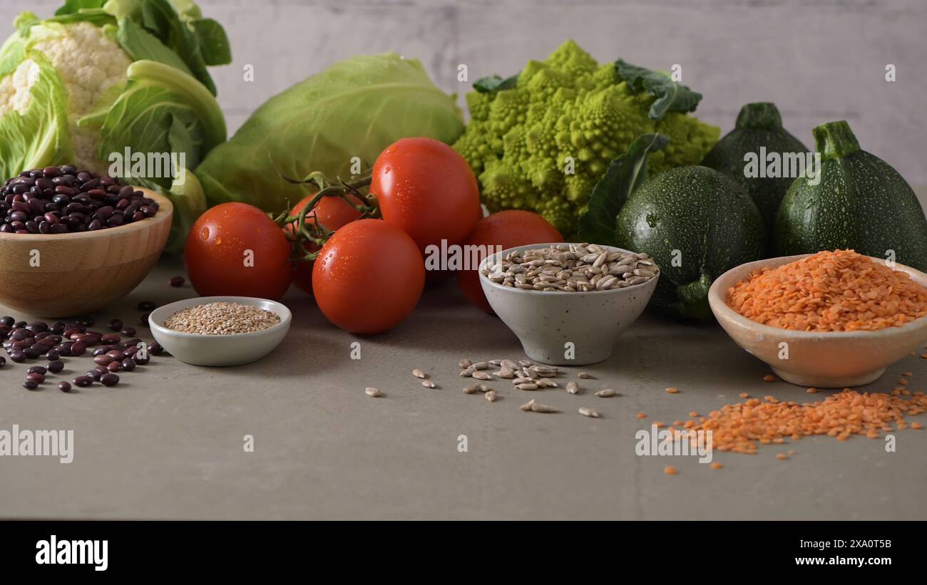 A cornucopia of fresh produce and grains, a testament to the power of ...