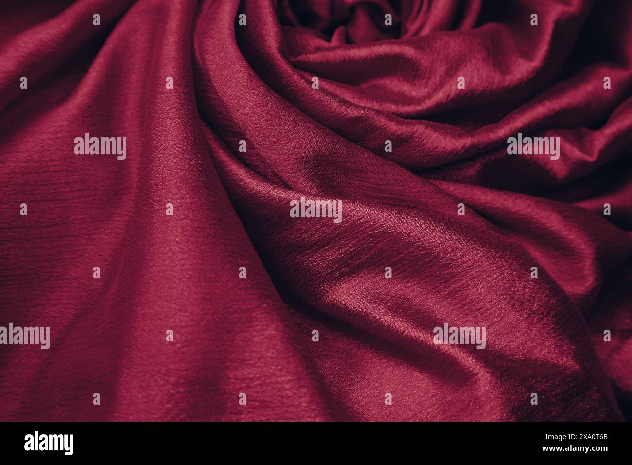 A red silk fabric background Stock Photo - Alamy