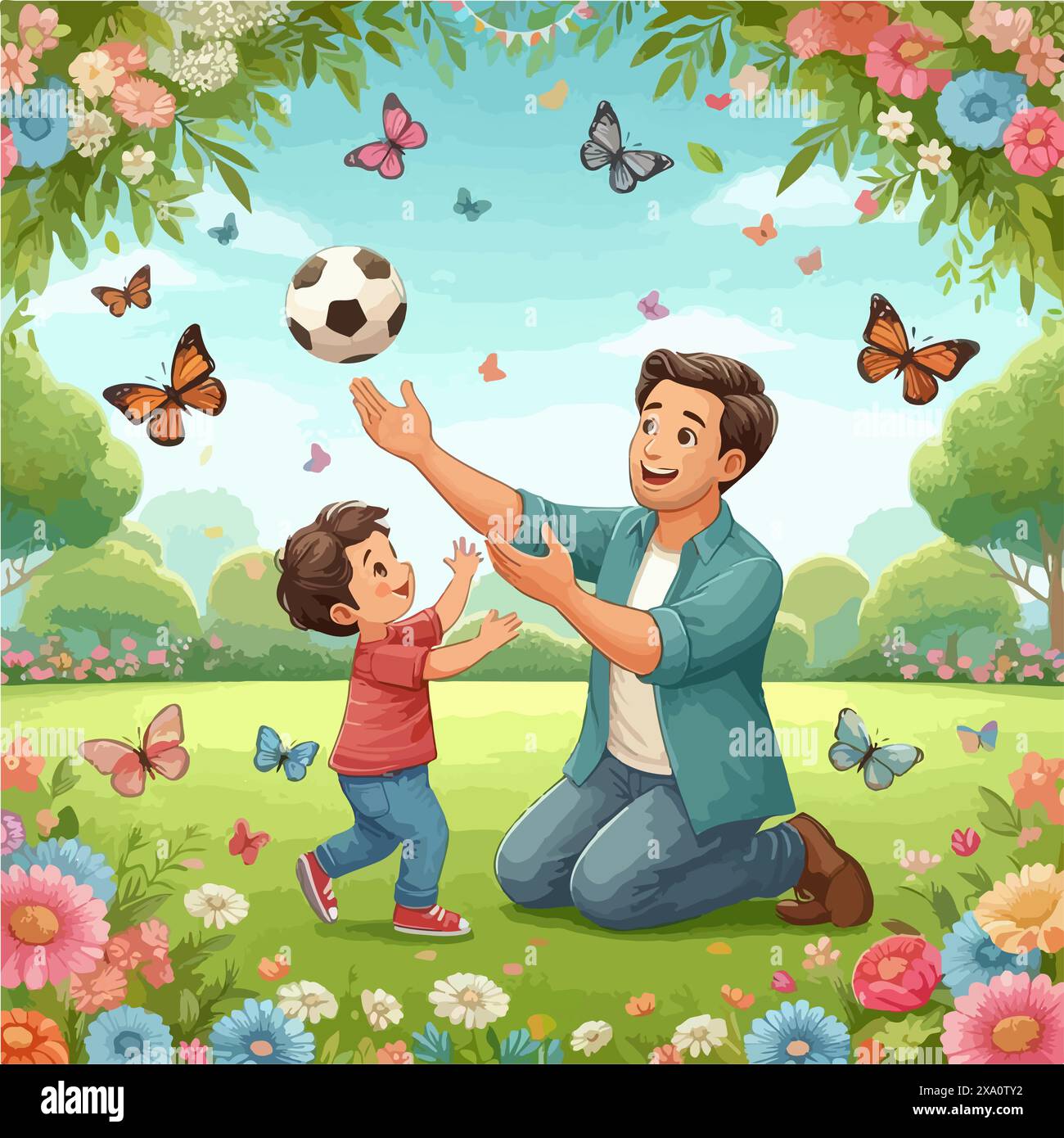 Father And Daughter Drawing Ideas