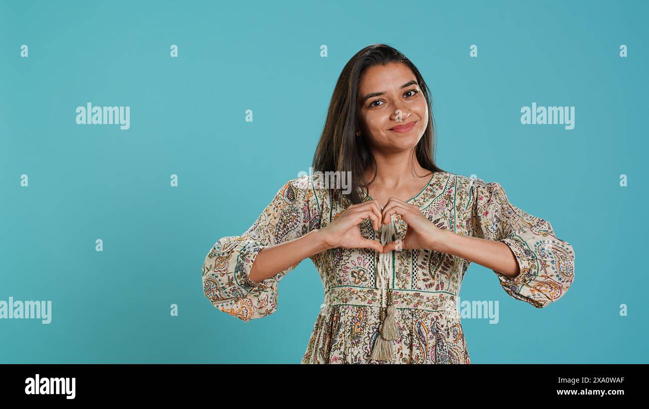 Portrait jolly friendly indian hi-res stock photography and images - Alamy