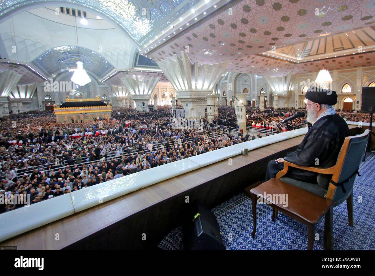 Tehran, Iran. 3rd June, 2024. Iranian Supreme Leader AYATOLLAH ALI ...