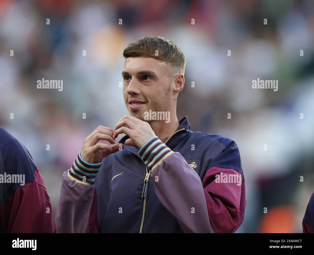 Newcastle Upon Tyne, UK. 3rd June, 2024. Cole Palmer of England during ...