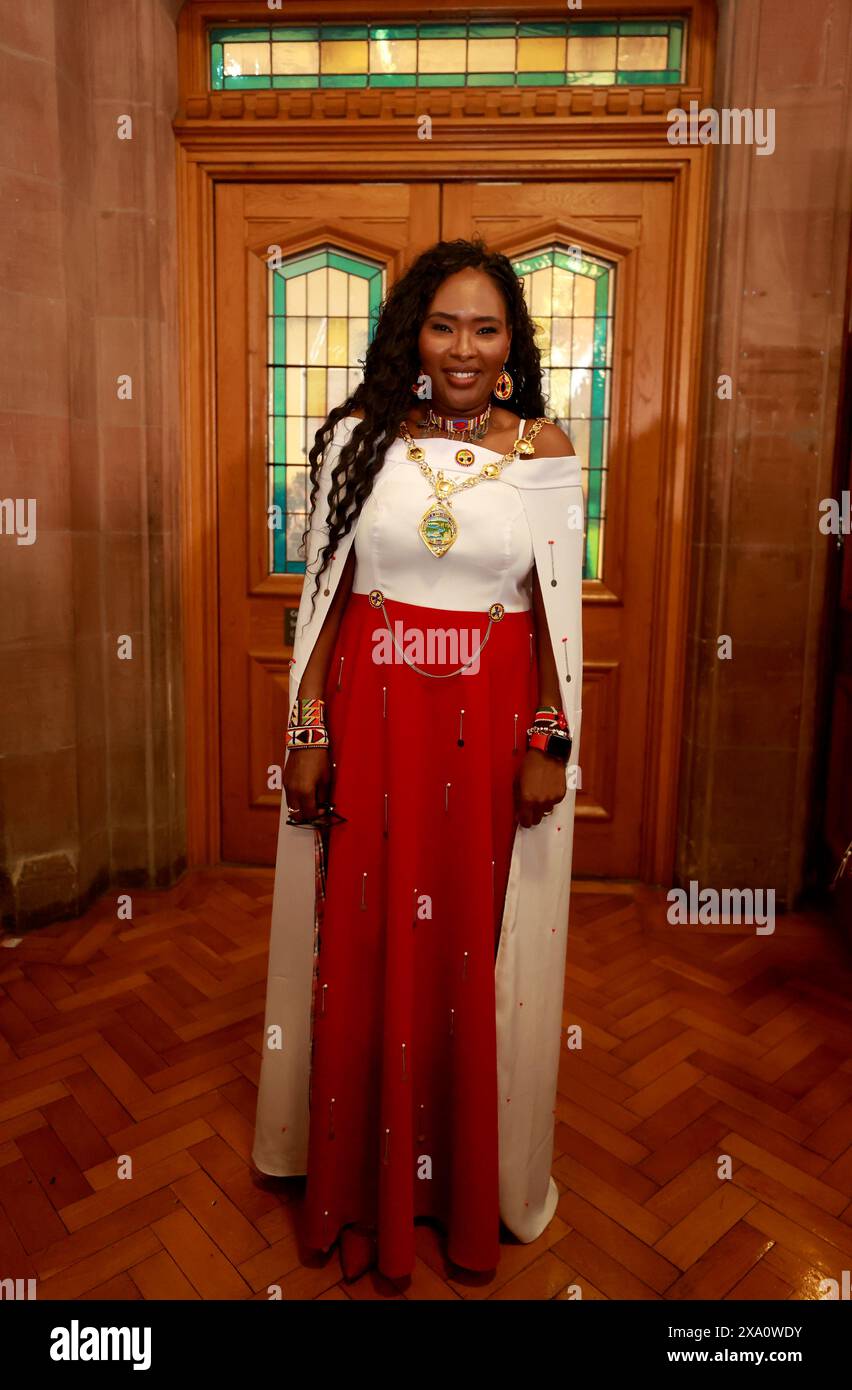 Councillor Lilian Seenoi-Barr at the Guildhall in Derry City, after she ...