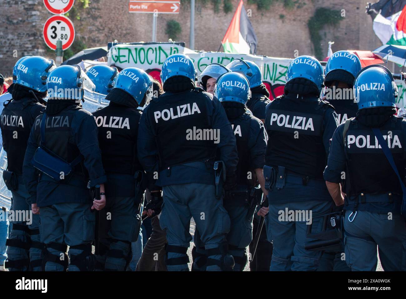 Rome, Italy. In the Photo Police Officers. EDITORIAL USAGE ONLY! NOT ...
