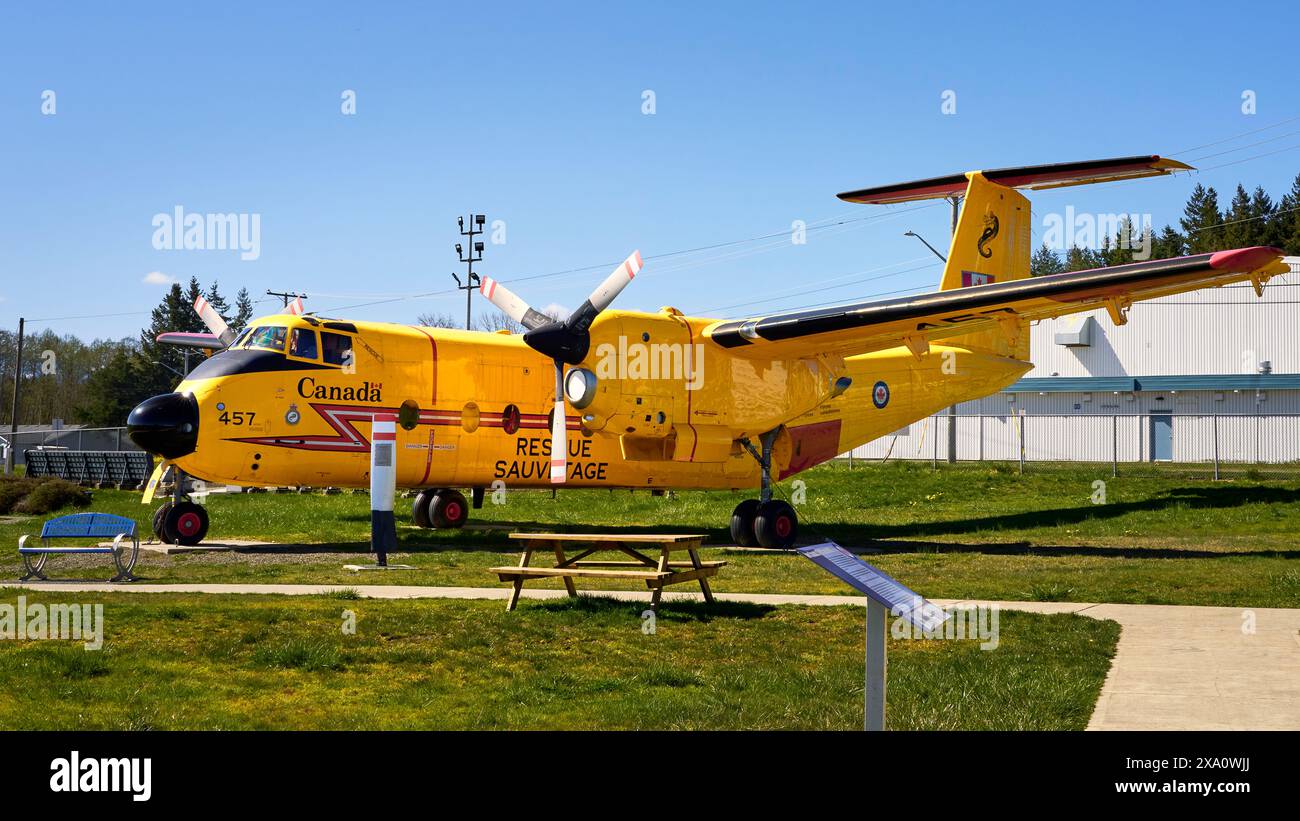An image of the retired Buffalo search and rescue plane at the Comox ...