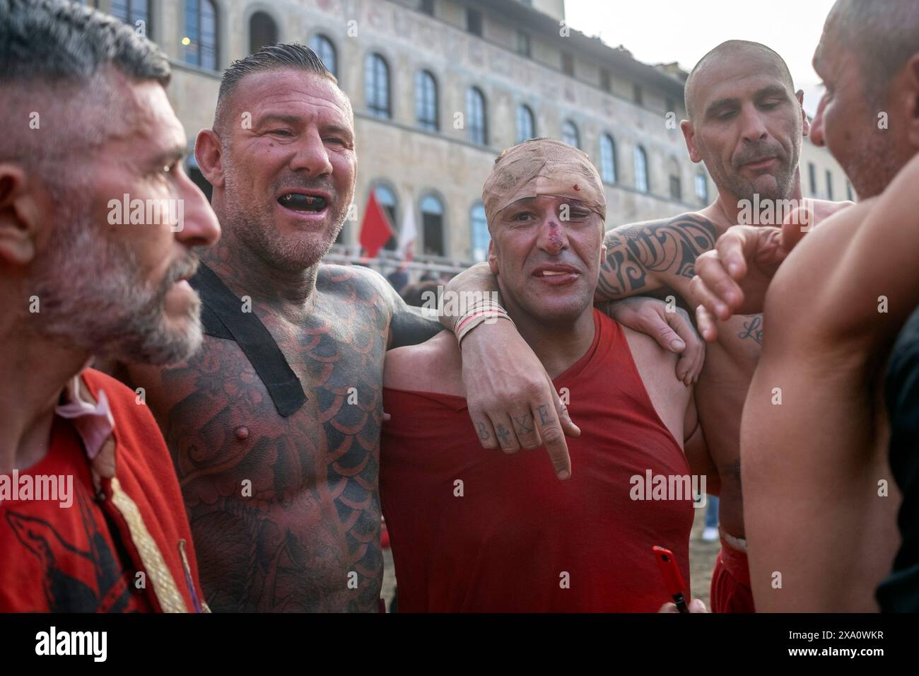 Reds players celebrate the victory at the end of the semifinal between ...