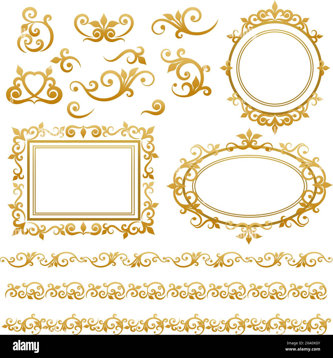Victorian frames and vignette set Stock Vector Image & Art - Alamy
