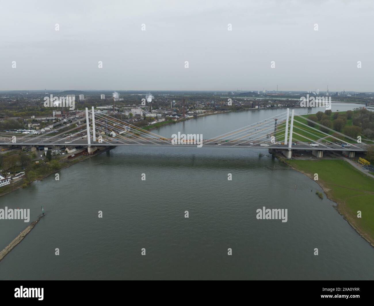 The Neuenkamp Rhine Bridge in Duisburg, Germany Stock Photo - Alamy