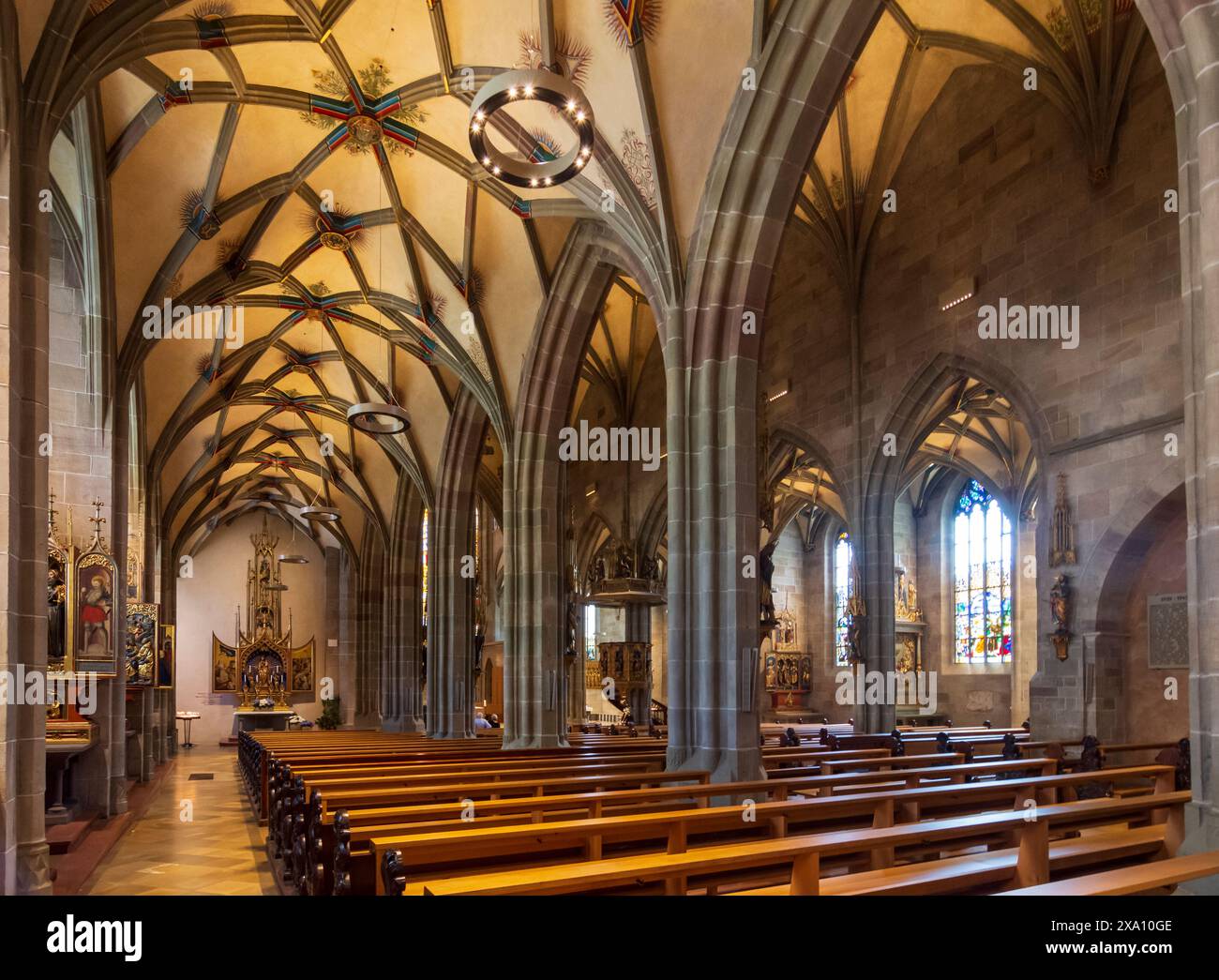 Rottweil: church Heilig-Kreuz-Münster (Holy Cross Cathedral) in Schwarzwald, Black Forest, Baden ...