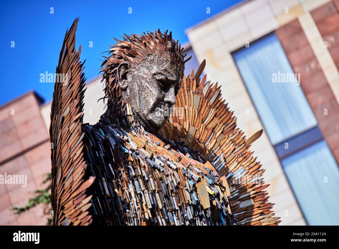 Sunderland, Tyne and Wear, Knife Angel contemporary sculpture formed of ...