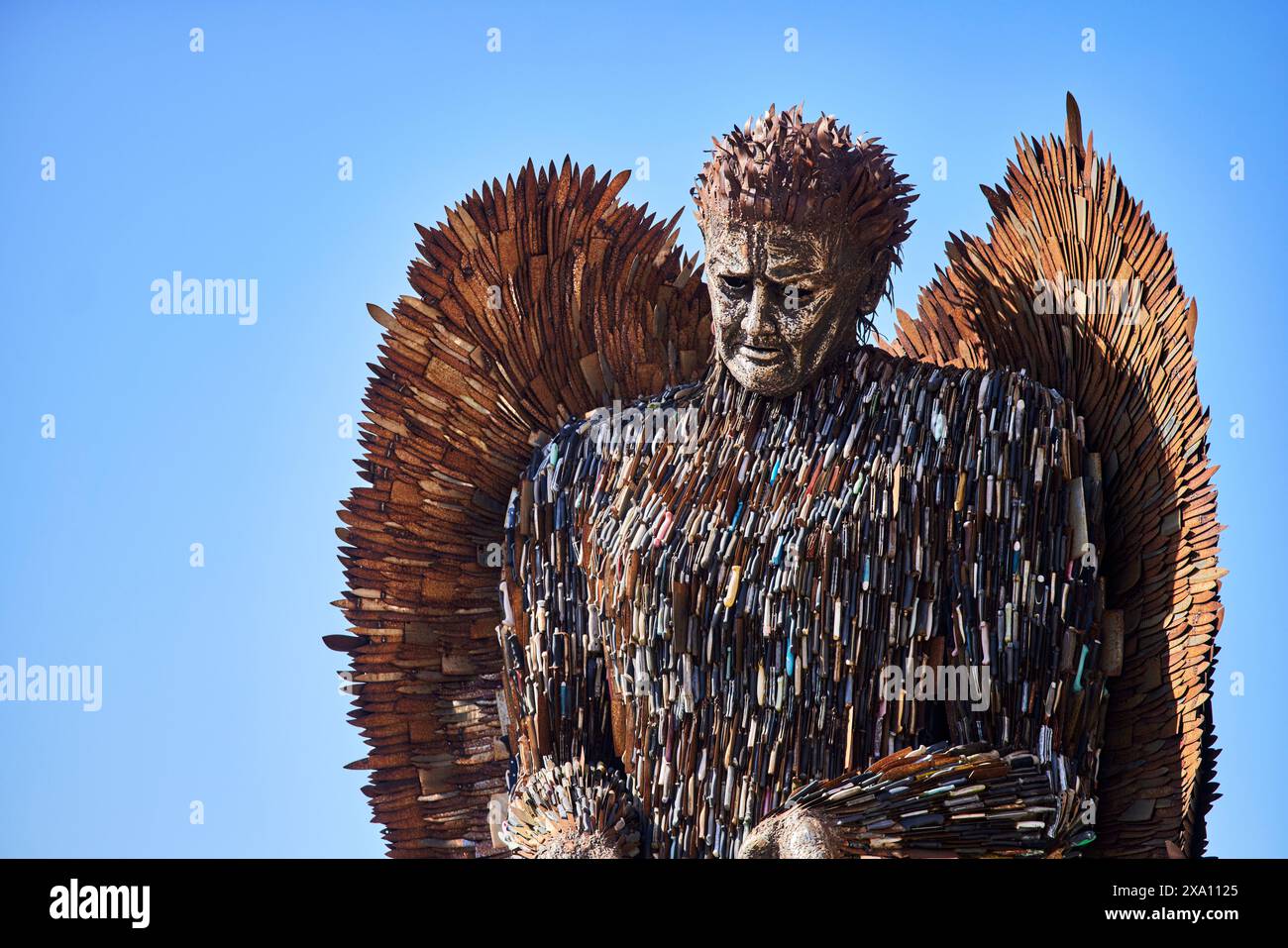 Sunderland, Tyne and Wear, Knife Angel contemporary sculpture formed of ...