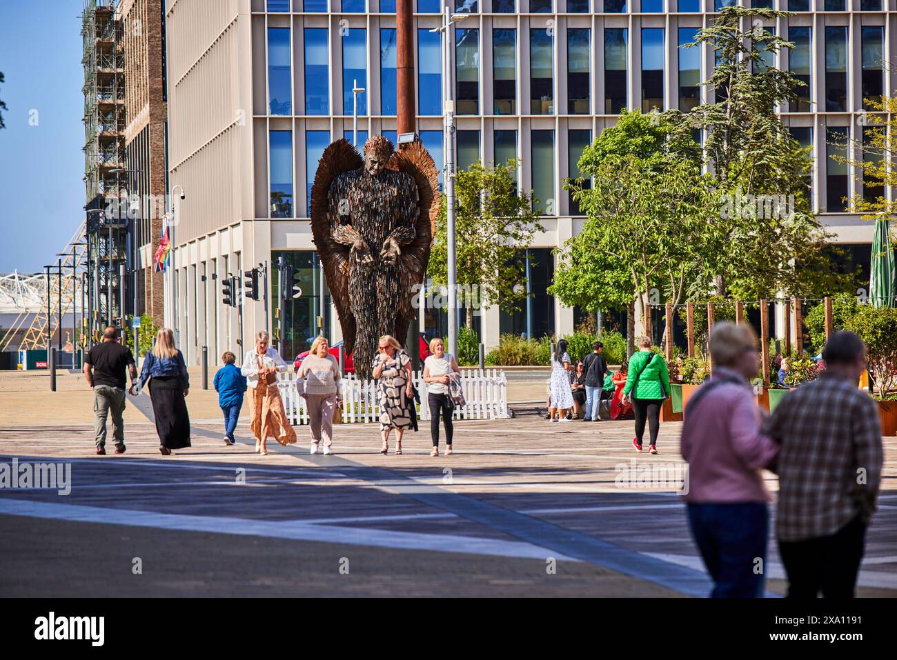 Sunderland, Tyne and Wear, Knife Angel contemporary sculpture formed of ...