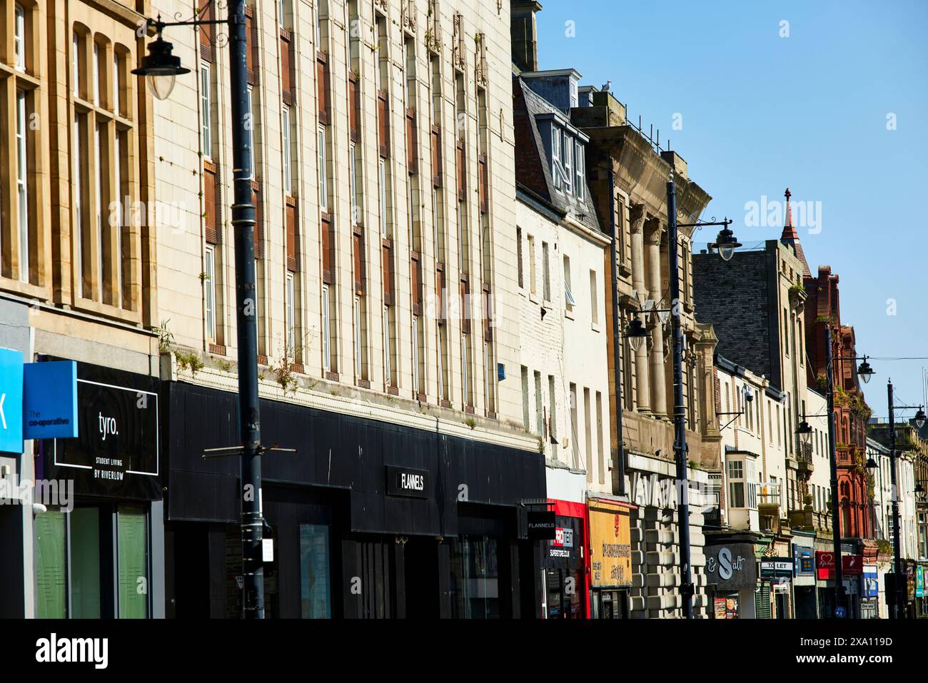 Sunderland, Tyne and Wear, Fawcett St, Flannels store Stock Photo - Alamy