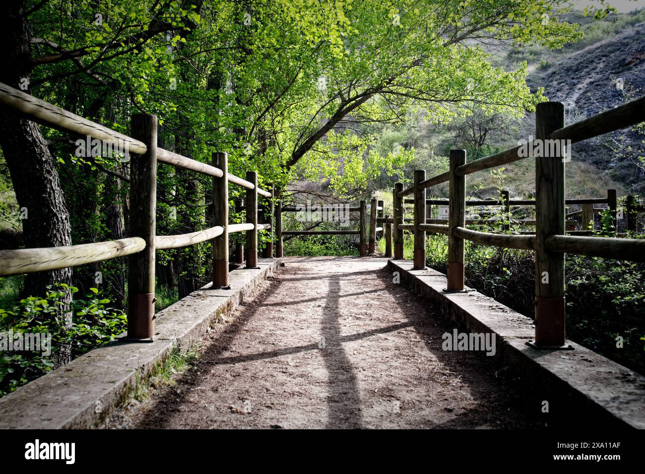 Pathway with railing hi-res stock photography and images - Alamy