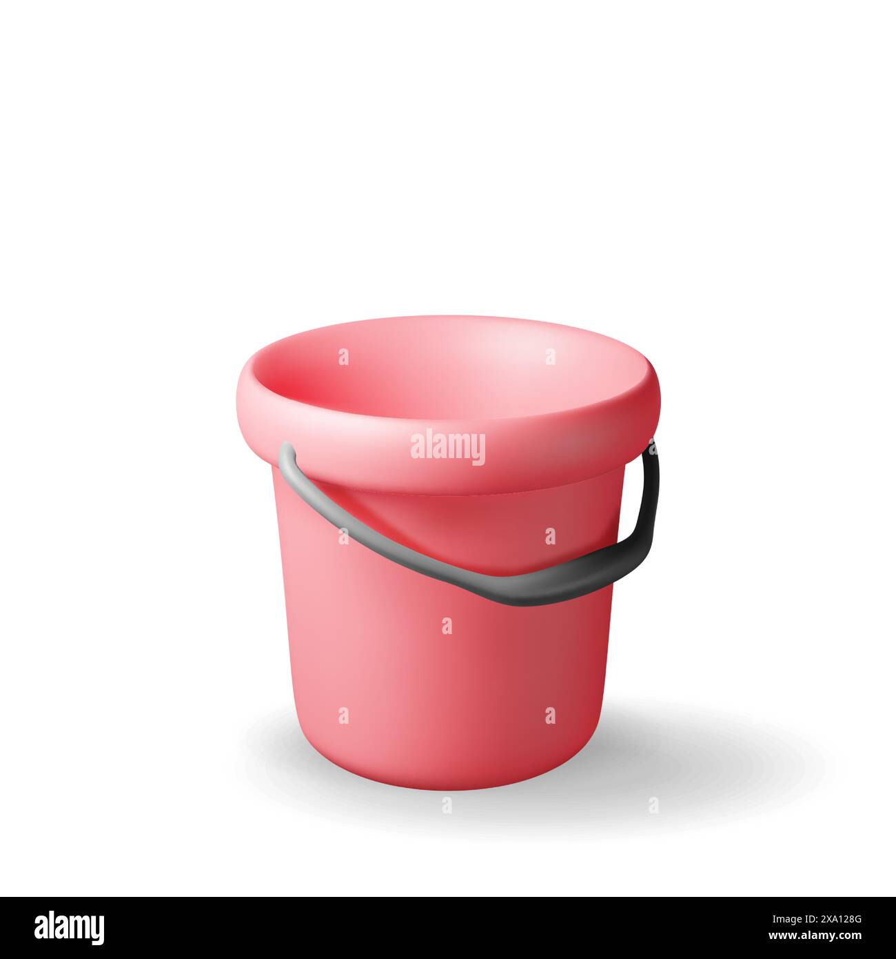 3d empty plastic bucket isolated Stock Vector Image & Art - Alamy