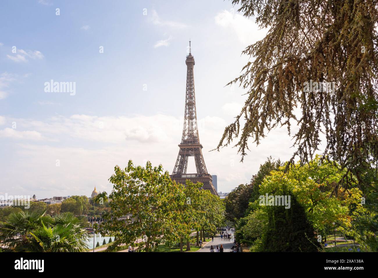 A beautiful landscape of the iconic Eiffel Tower in Paris, France Stock ...