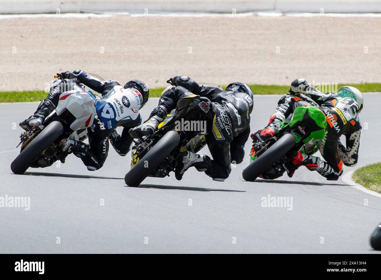 June 02, 2024: Superbikes Leaning into the ''Carousel'' turn during ...