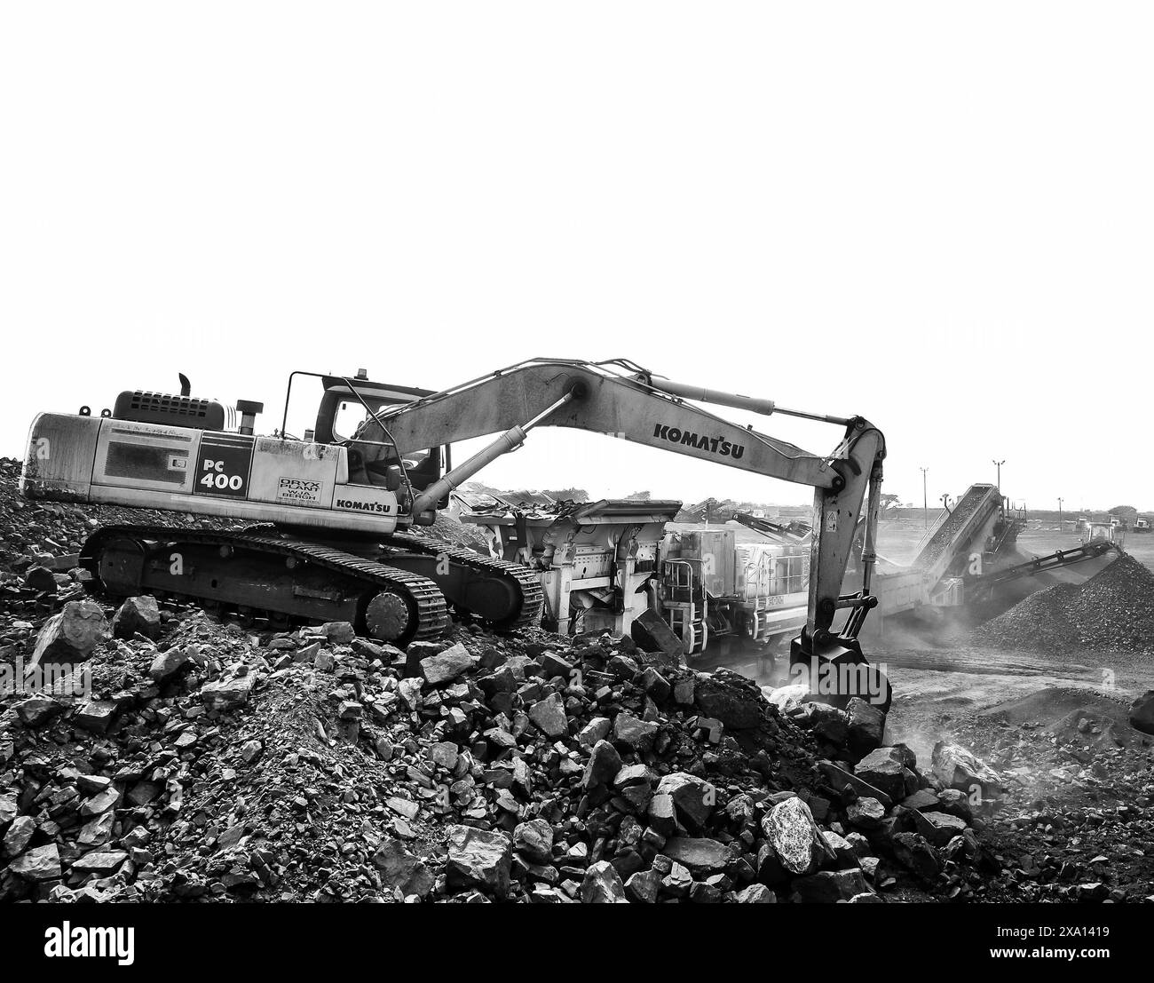 Mound of dirt Black and White Stock Photos & Images - Alamy