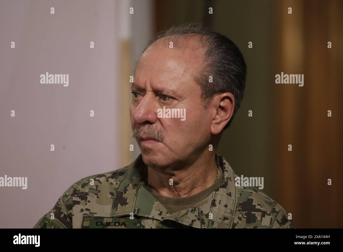 Navy minister Jose Rafael Ojeda during the Andres Manuel Lopez Obrador ...