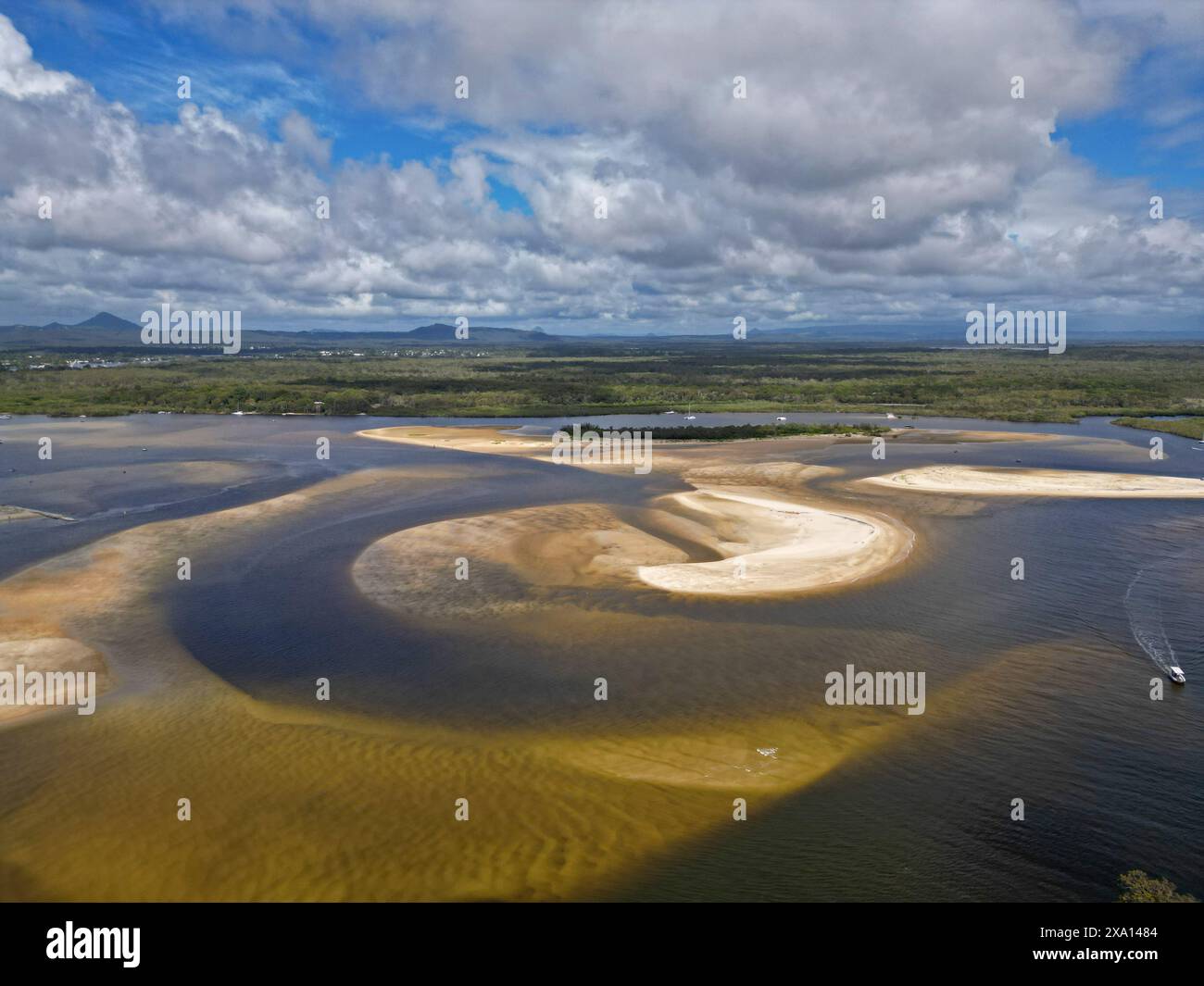 The Noosa River Entrance, Noosa Heads, Queensland, Australia Stock ...
