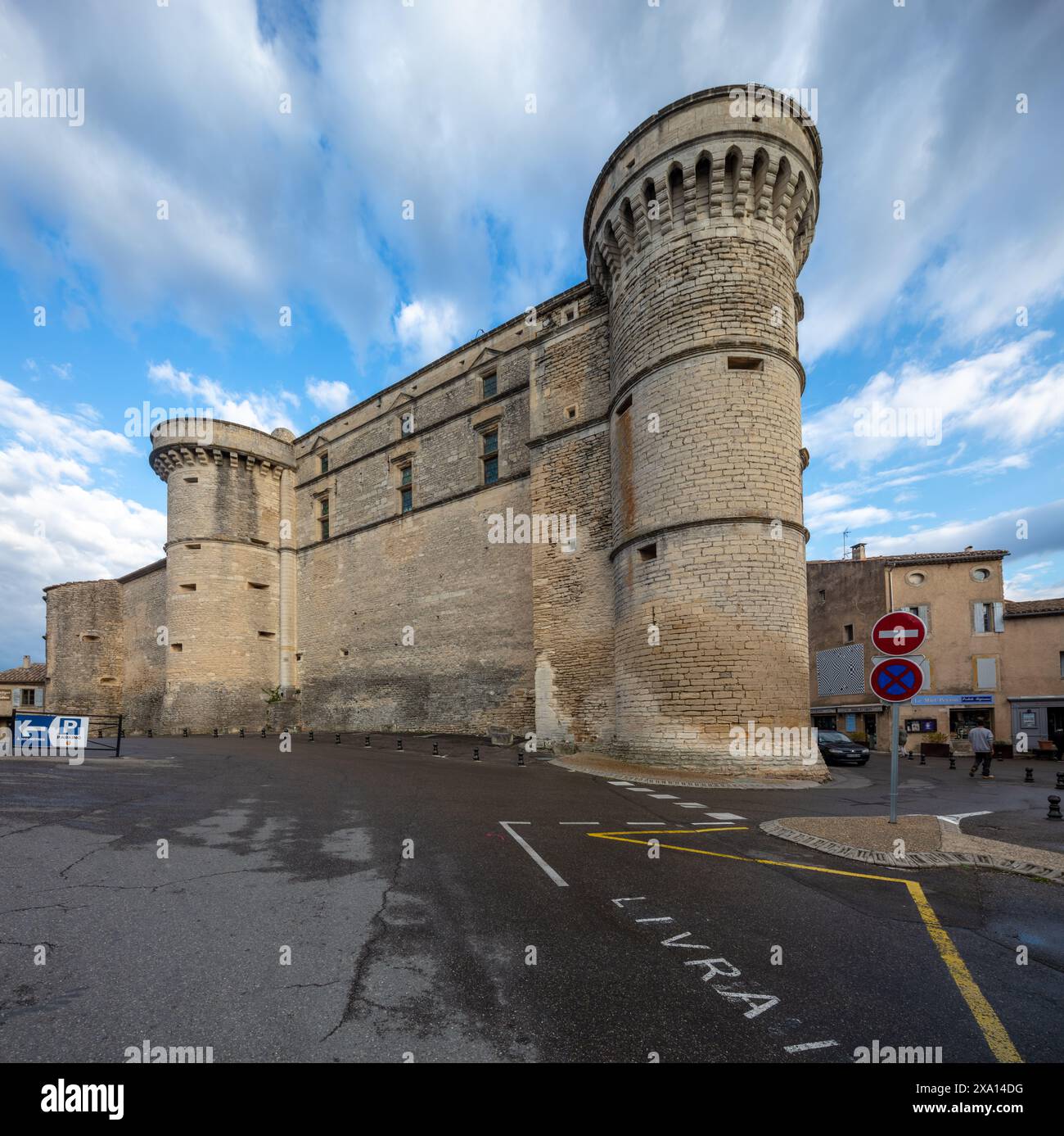 Castle at Gordes, France Stock Photo - Alamy