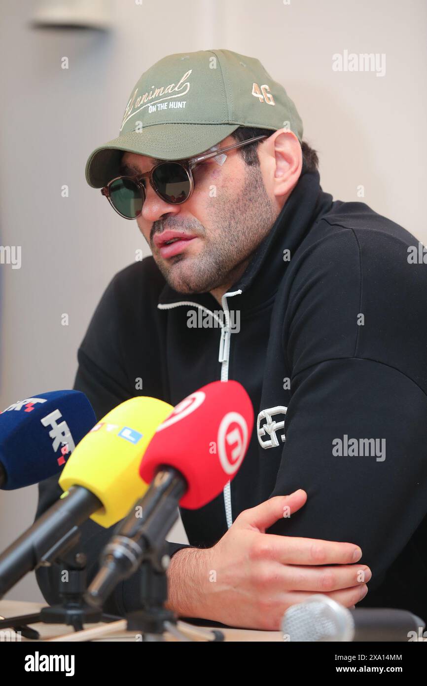Zagreb, Croatia. 03rd June, 2024. Boxer Filip Hrgovic returned to ...