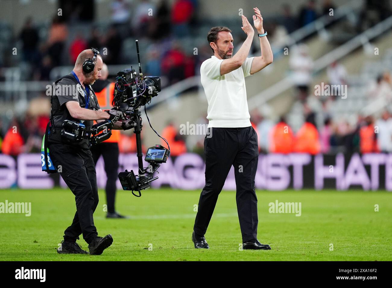 England manager Gareth Southgate following an international friendly at ...