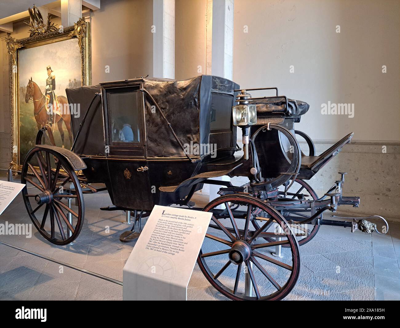 Mexico City, Mexico - Aug 9 2023: Carriage Hall of the National Museum ...