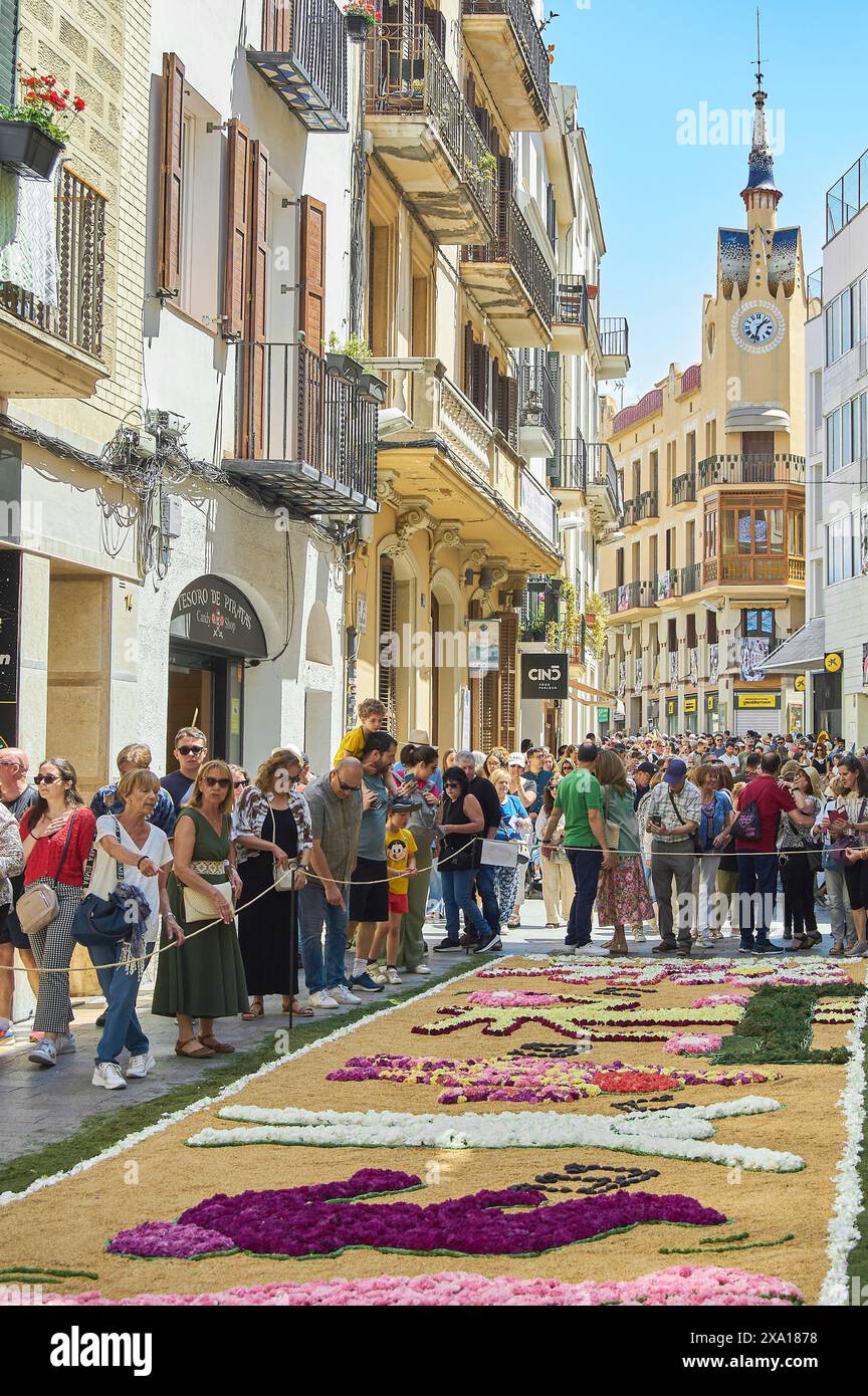 Sitges, Barcelona, Spain-June 03, 2024: Festive scene in Sitges during ...