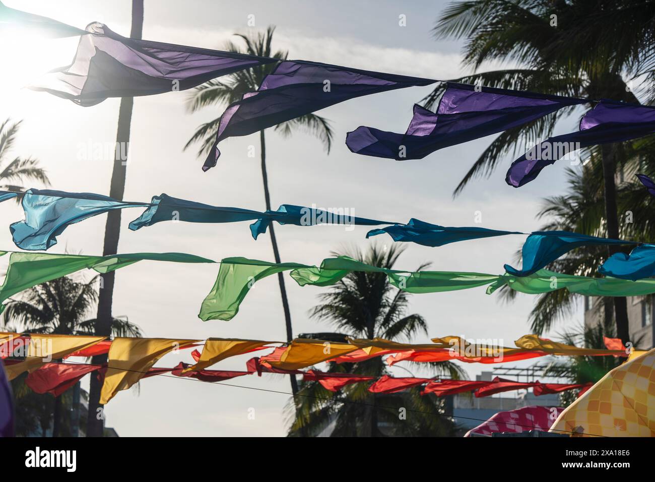 The rainbow flags waving for LGBTQ Pride Stock Photo - Alamy