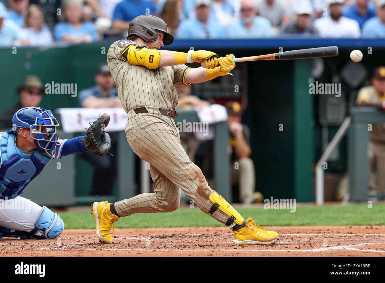 Kansas City, MO, USA. 2nd June, 2024. San Diego Padres second baseman ...